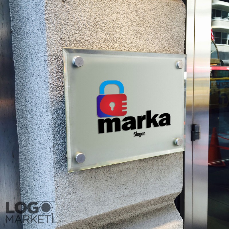 Kilit ve Güvenlik Logo Tasarımı / LM0100